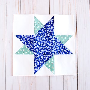 Twirly Star Foundation Paper Piecing Pattern, FPP, Quilt Block ...