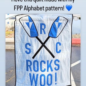 6-inch Alphabet FPP, Foundation Paper Piecing, Pattern, Quilt Blocks ...