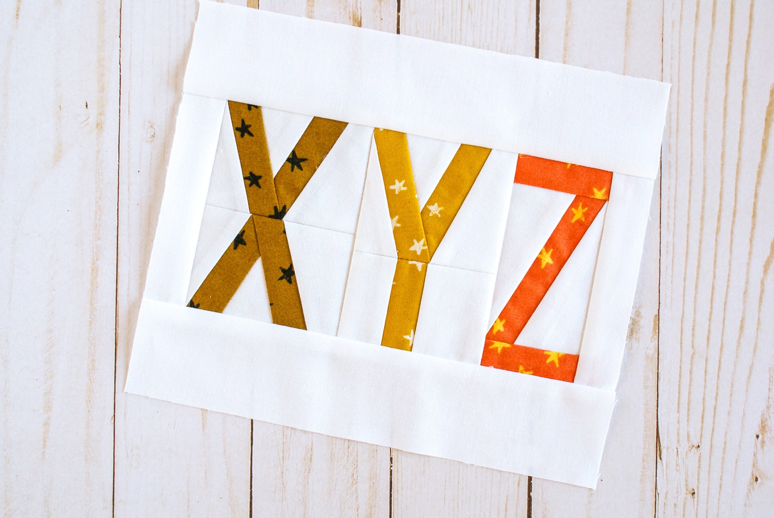 4-inch Alphabet Foundation Paper Piecing Pattern Name - Etsy