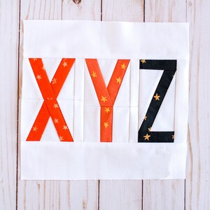 6-inch Alphabet FPP, Foundation Paper Piecing, Pattern, Quilt Blocks ...