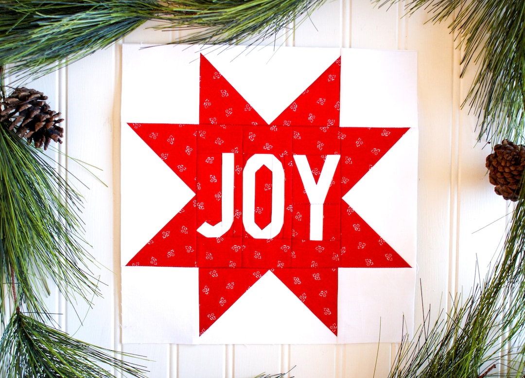 Joy Star Foundation Paper Piecing Pattern, Quilt Block, FPP, PDF ...
