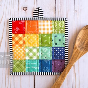 Basic Hot Pad Pattern, Quilted Potholder, Basic, Beginner, Quick, Easy ...