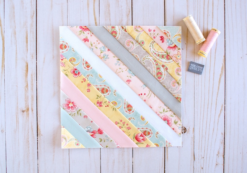 String Quilt Block Foundation Paper Piecing, FPP, PDF Download, Print ...