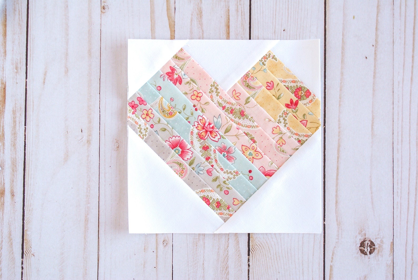 Heart Foundation Paper Piecing Pattern FPP 3-inch 4-inch - Etsy