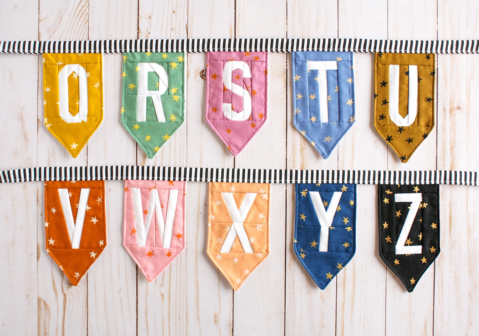 Alphabet Banner Foundation Paper Piecing Pattern FPP - Etsy