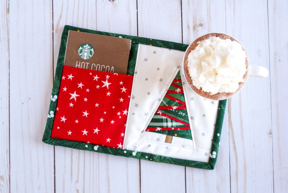 Christmas Mug Rug Pattern Foundation Paper Piecing Tree - Etsy