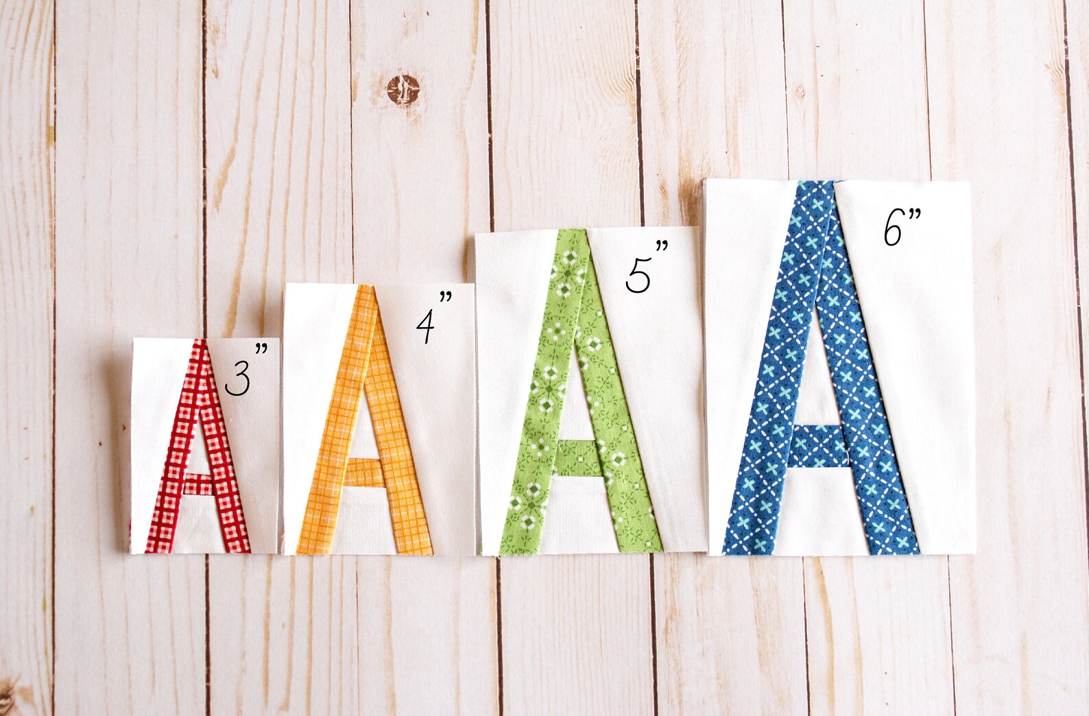 6-inch Alphabet FPP, Foundation Paper Piecing, Pattern, Quilt Blocks ...