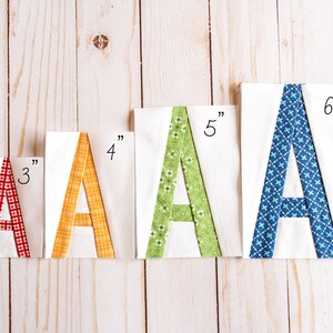 6-inch Alphabet FPP, Foundation Paper Piecing, Pattern, Quilt Blocks ...