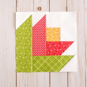 Lilly Flower Foundation Paper Piecing Pattern, FPP, Quilt Block ...