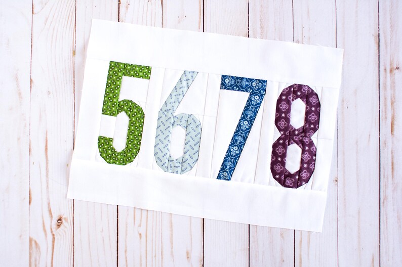 FPP Numbers & Punctuation Quilt Block Pattern: 3-7 Inch (PDF Pattern ...