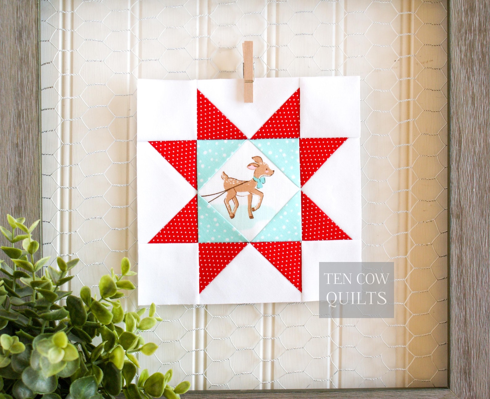 Barn Star Quilt Block Pattern: Foundation Paper Pieced (FPP) - 4-10 ...