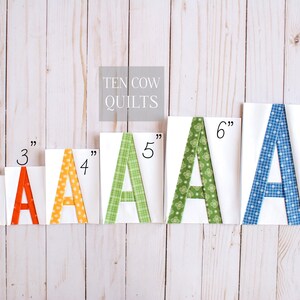New 7-inch Alphabet FPP, Letter, Foundation Paper Piecing Pattern, Name ...