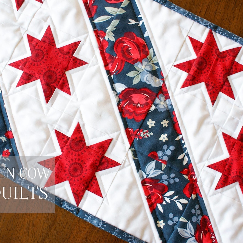 Patriotic Table Runner - Etsy