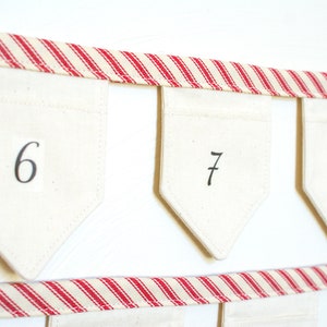 Advent Calendar Pattern, Banner Bunting Garland, Christmas, Minimalist ...