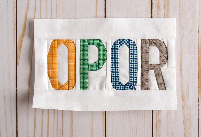 3-inch Alphabet Foundation Paper Piecing Pattern Abc's - Etsy