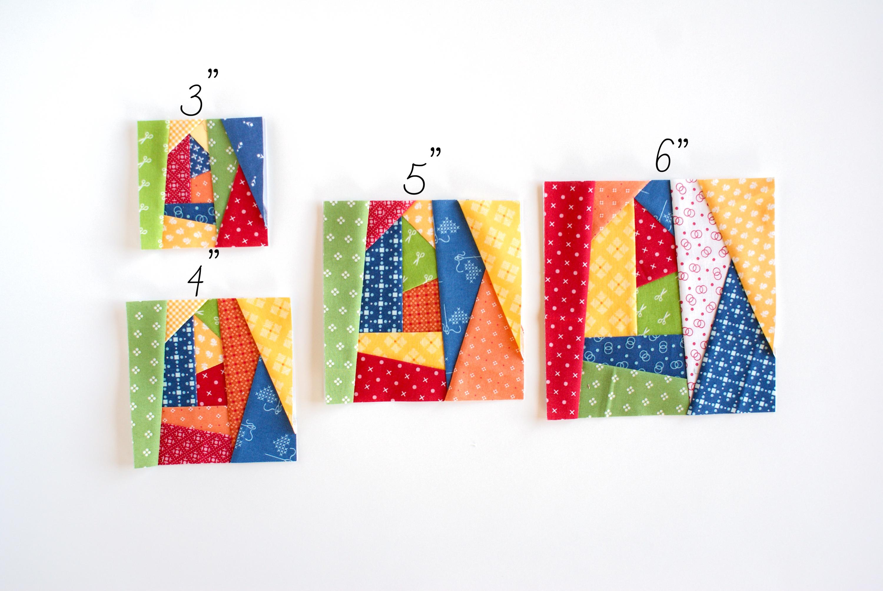 Crazy Scrap Bundle Quilt Block Patterns: Foundation Paper Pieced, 6 ...