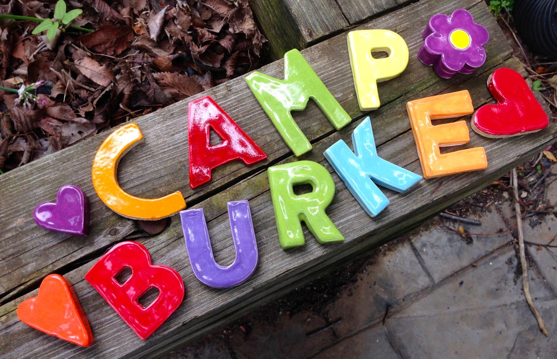 Bright Colorful Glazed Ceramic Letter Tiles 2 1/4 for - Etsy