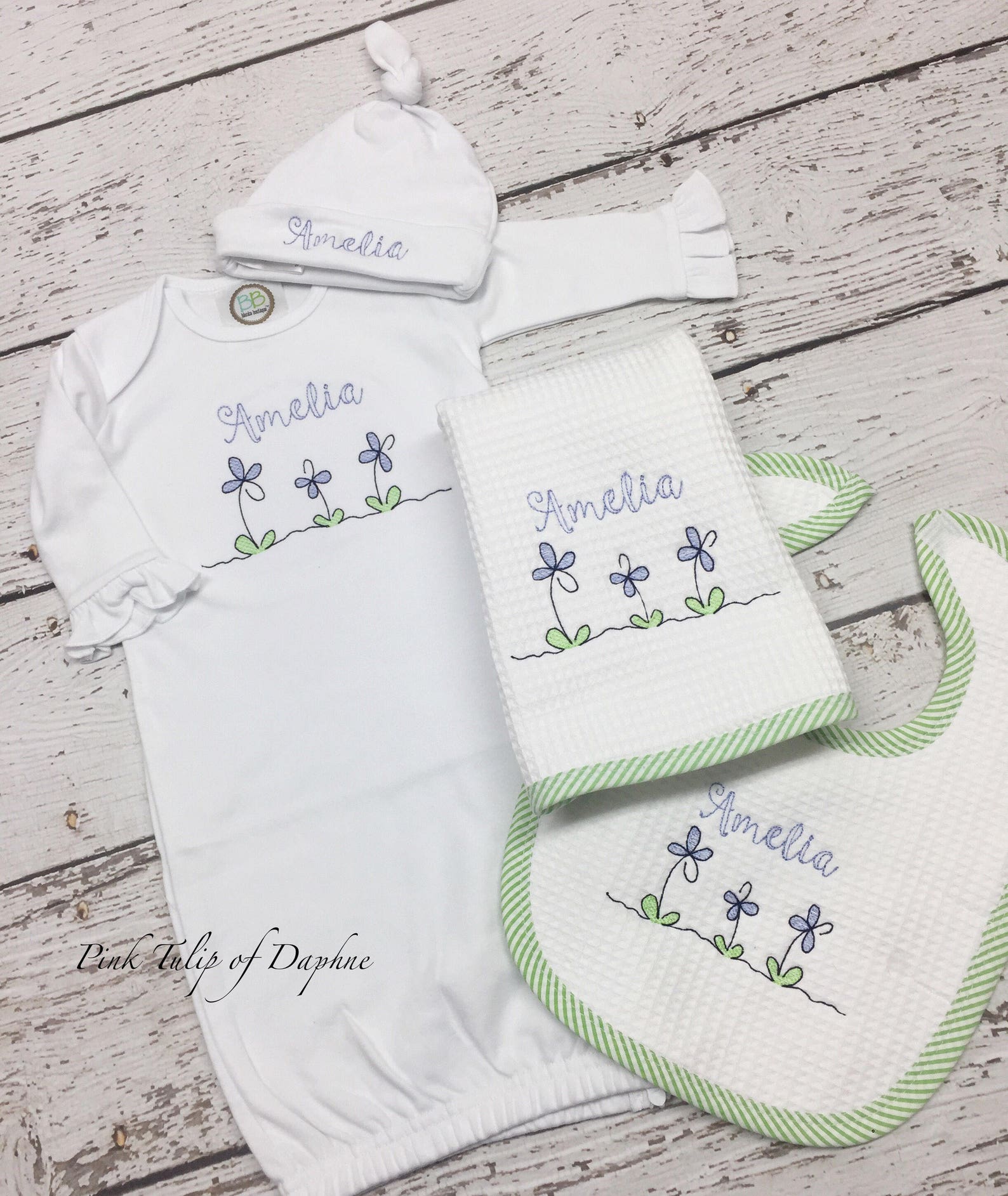 Newborn Layette Set Infant Gown Set Newborn Gown Set Baby - Etsy