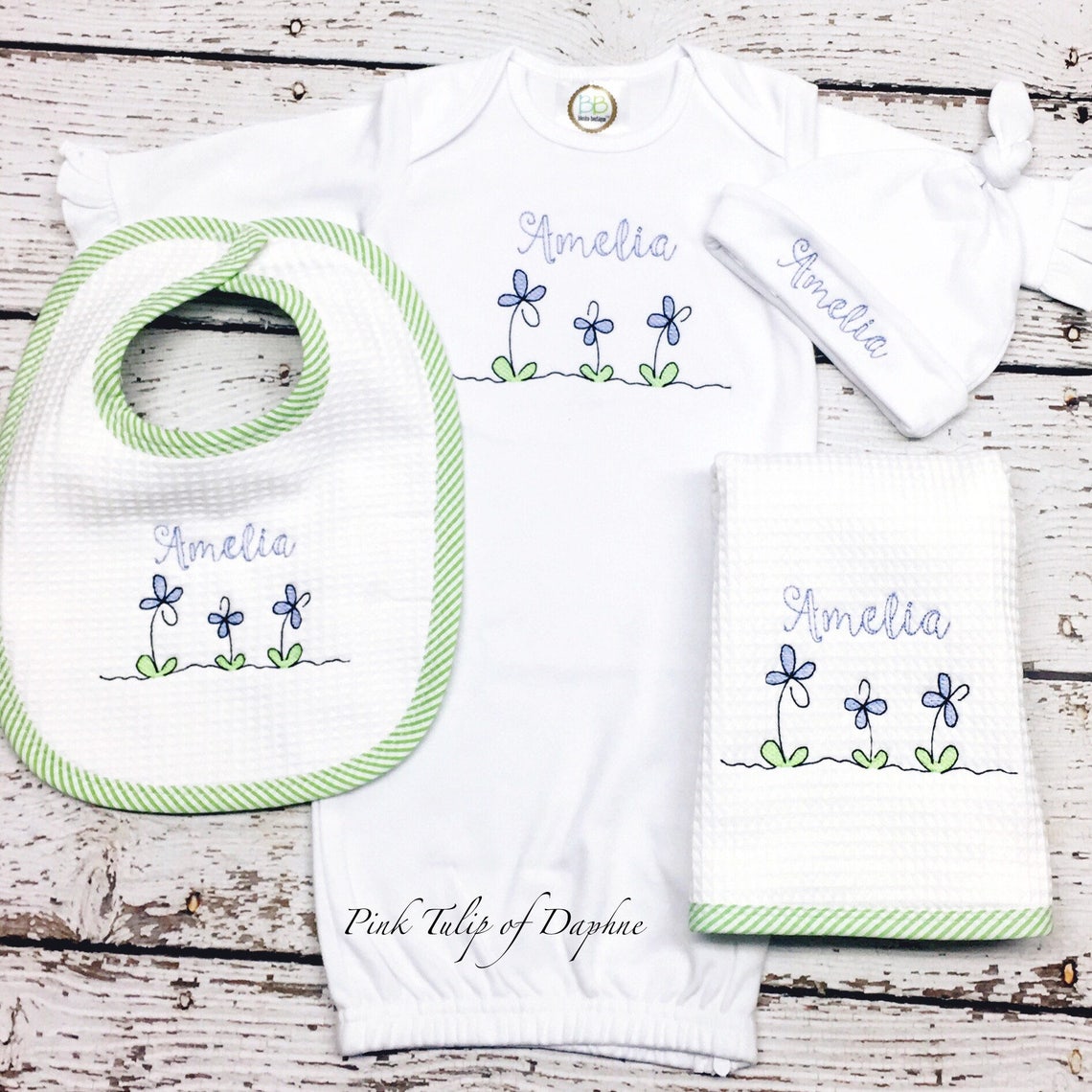 Newborn Layette Set Infant Gown Set Newborn Gown Set Baby - Etsy