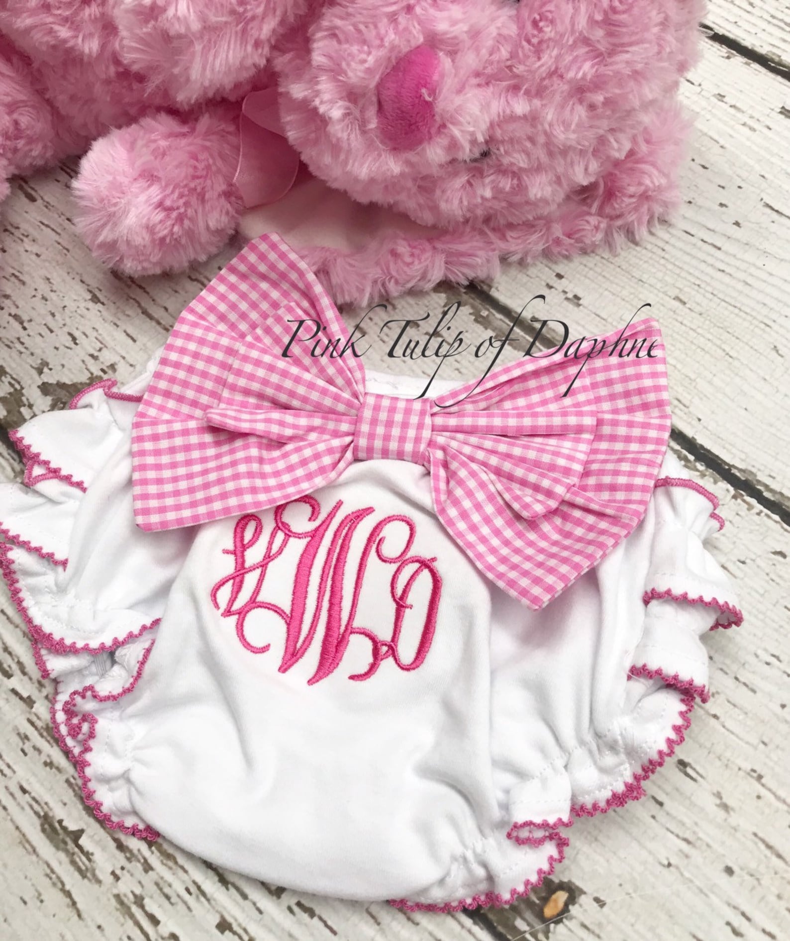 Ruffled Baby Bloomers, Bow Back Bloomers, Baby Girl Bloomers ...