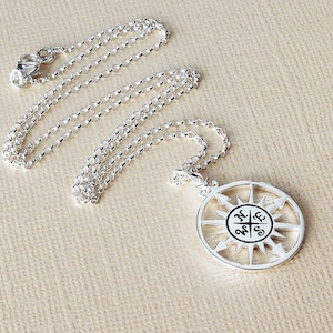 Graduation Gift Daughter Silver Compass Necklace Graduation Gift Her ...