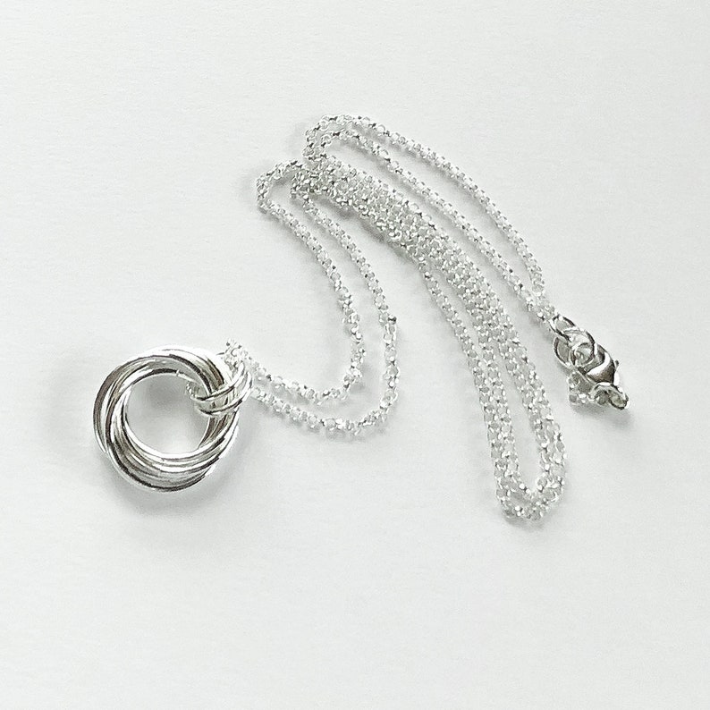 Interlocking Rings Necklace for Daughter Eternal Bond Gift to - Etsy