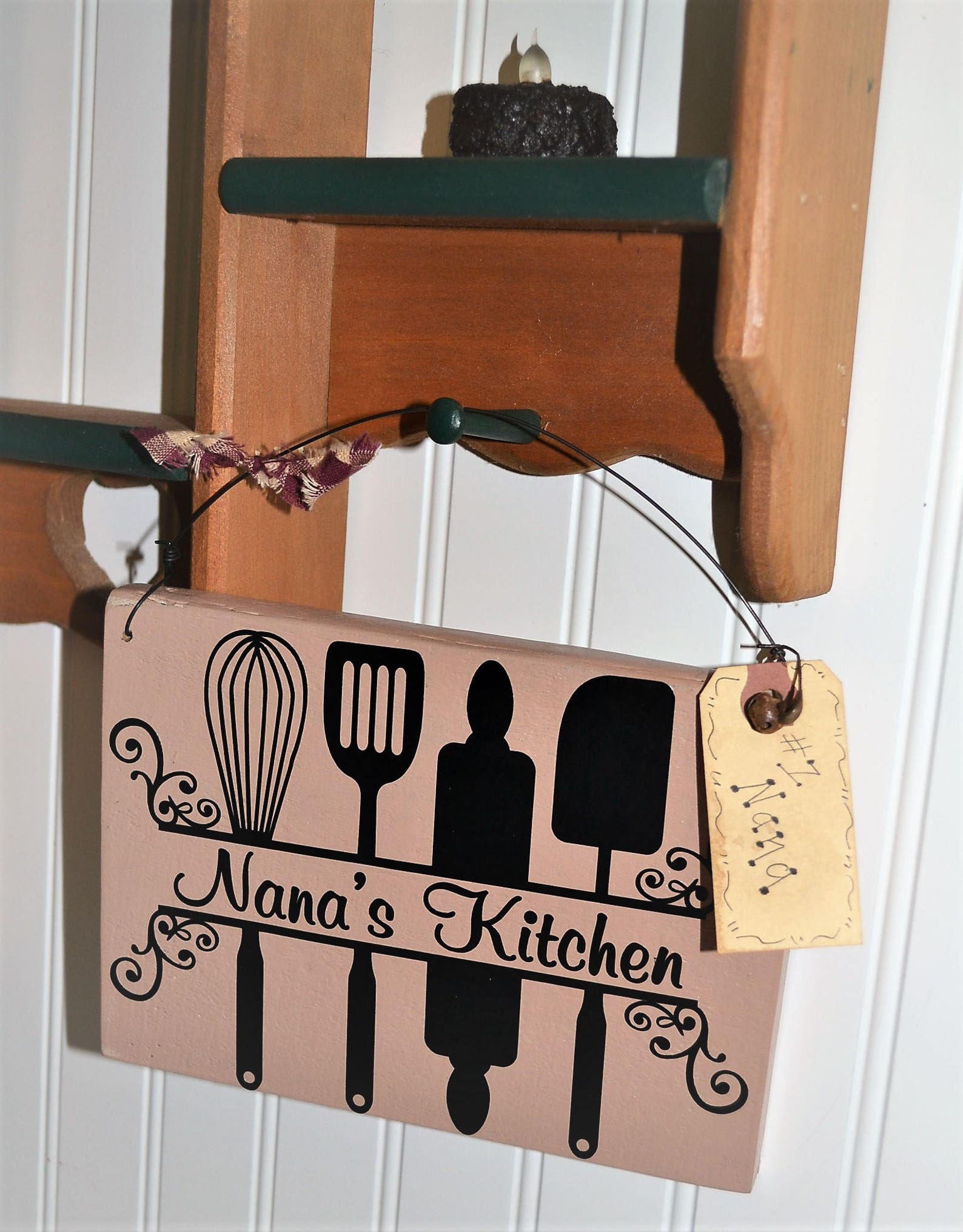 Wooden Sign for Nana's Kitchen Rustic Farmhouse Decor | Etsy