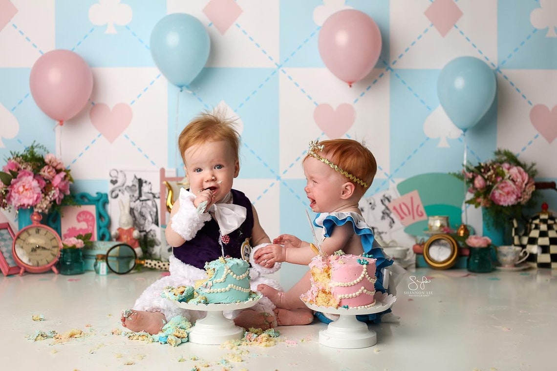 Wonderland Printed Photography Backdrop Alice in | Etsy