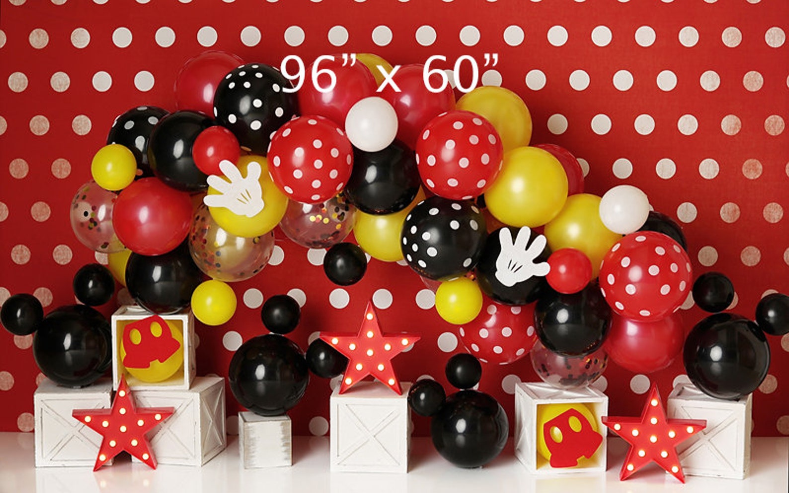 Mouse Party Printed Photography Backdrop Mickey Backdrop - Etsy