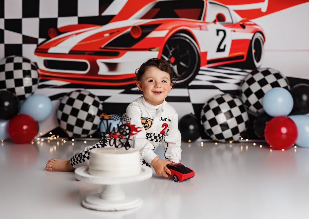Two Fast - Printed Photography Backdrop - 2nd Birthday Cake Smash ...
