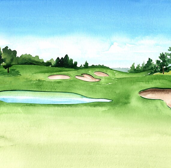 Golf Greens Printed Photography Backdrop Golf Backdrop | Etsy