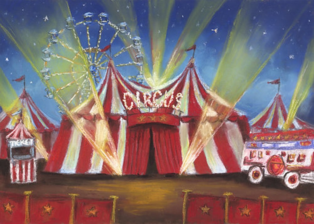 The Greatest Show - Printed Photography Backdrop - Carnival Photography ...