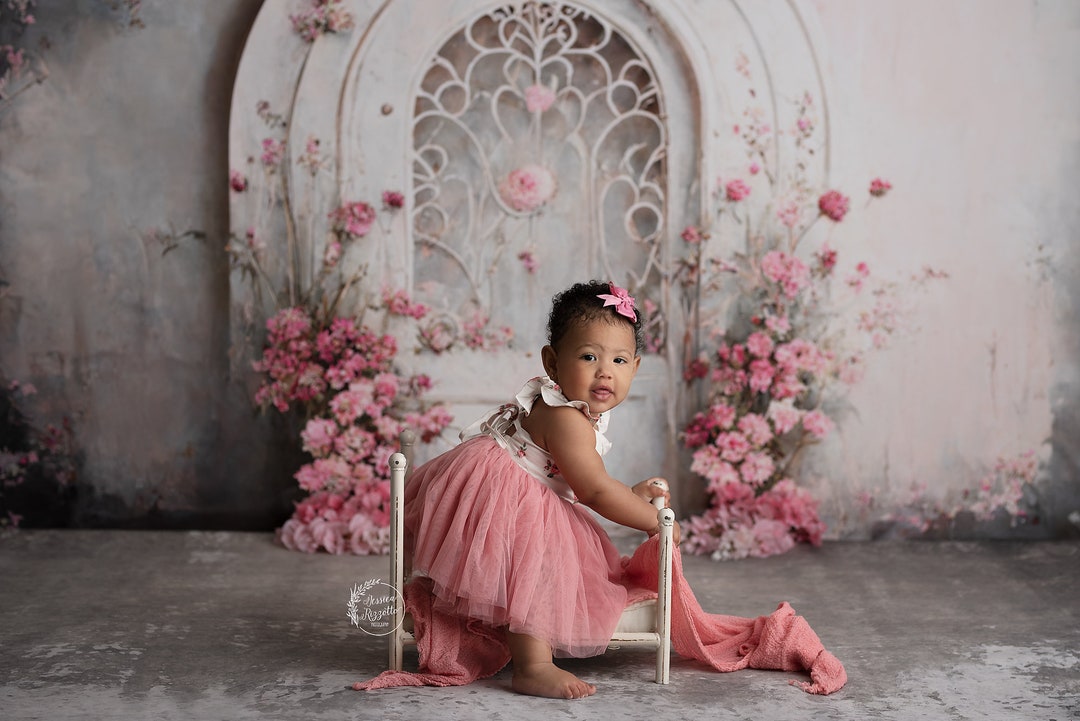 Pearl - Printed Photography Backdrop - Floral Backdrop - Sitter Session ...