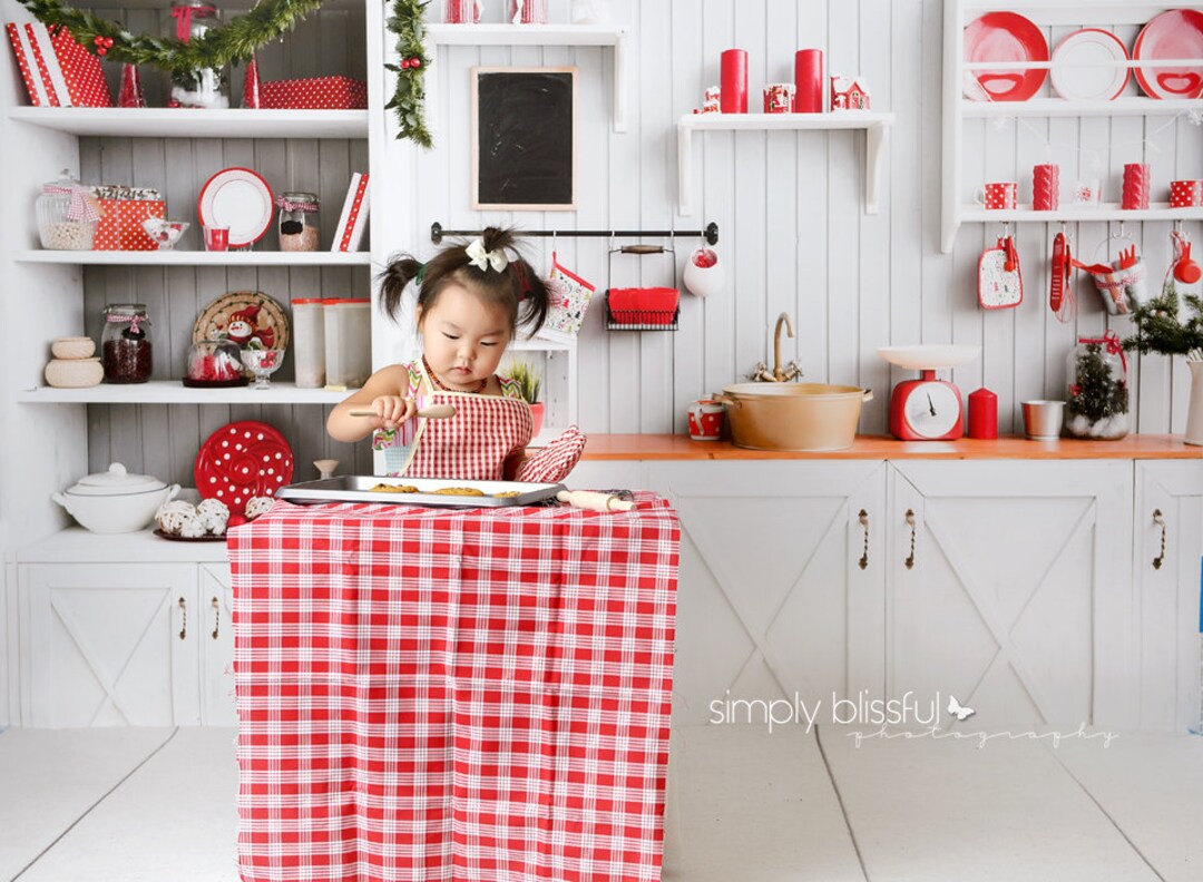 Christmas Baking - Printed Photography Backdrop - Kid's Christmas ...