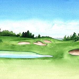 Golf Greens - Printed Photography Backdrop - Golf Backdrop - Golf Party ...