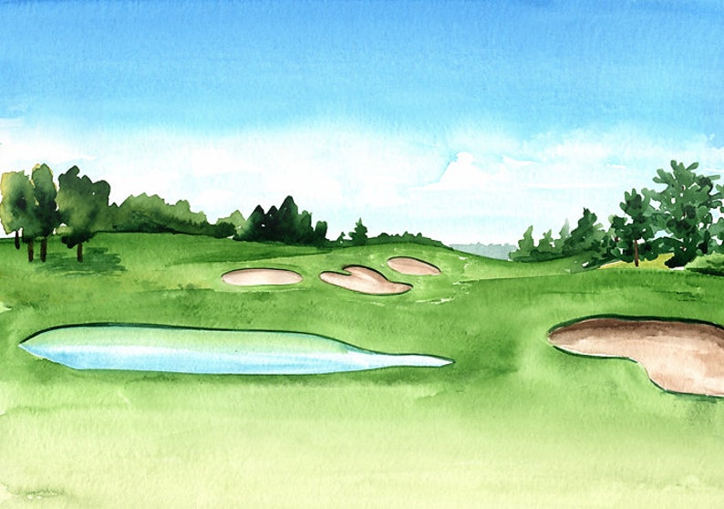 Golf Greens Printed Photography Backdrop Golf Backdrop | Etsy