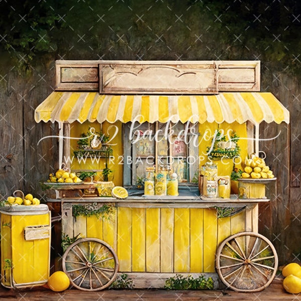 Lemon Backdrop - Etsy