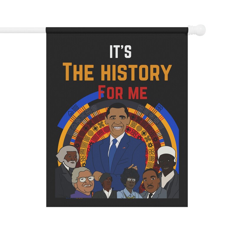 Black History Month Flag It's the History for Me - Etsy