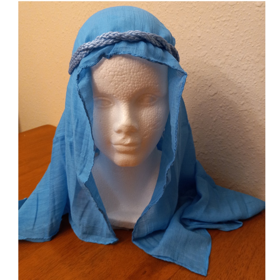 Nativity Shepherd Headdress Head Shepherd Scarf Turq Blue - Etsy
