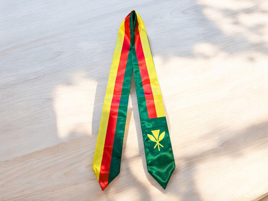 Kanaka Maoli Hawaii Flag Graduation Sash/stole - Etsy
