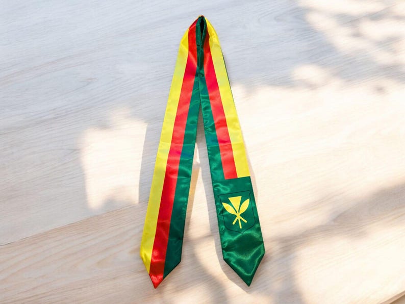 Kanaka Maoli Hawaii Flag Graduation Sash/stole - Etsy