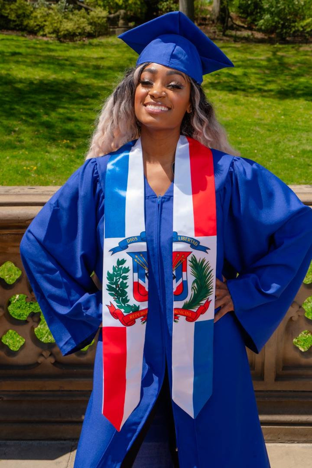 Republic of Dominican Graduation Stoles Sash - Etsy