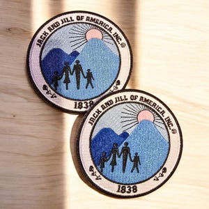 Jack and Jill Embroidery Iron Patch - Etsy