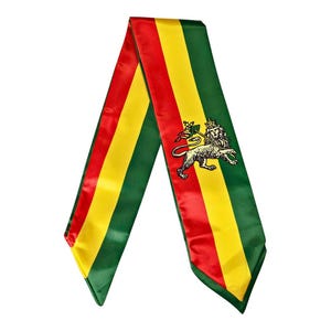 Ethiopia Rastafari Lion Flag Graduation Sash/stole International Study ...