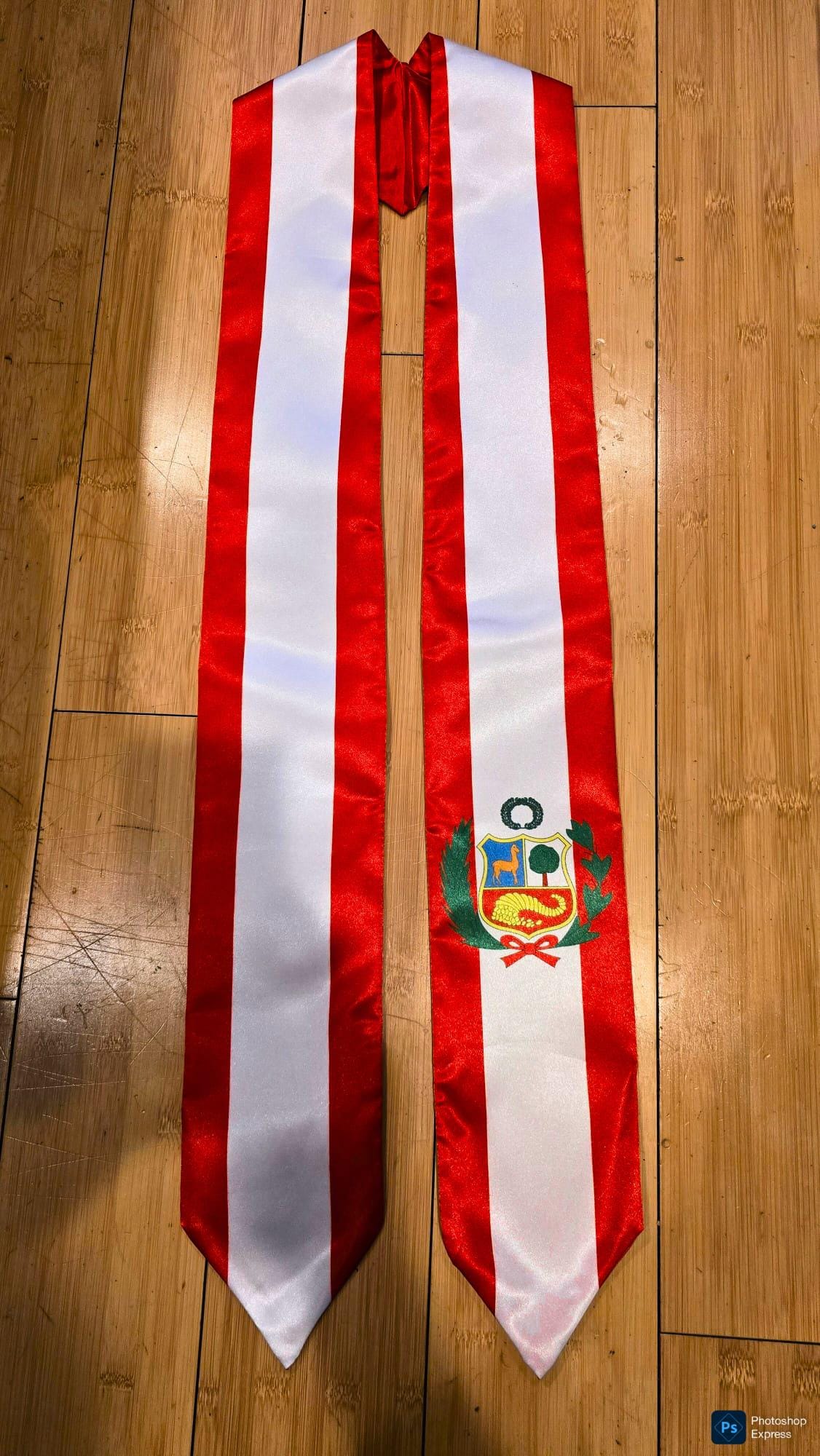 Peru Flag Graduation Stoles - Etsy