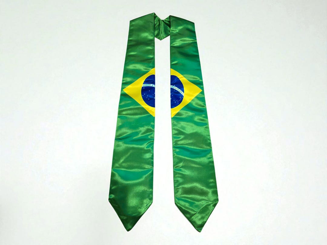 Brazil Flag Graduation Stoles/sash - Etsy