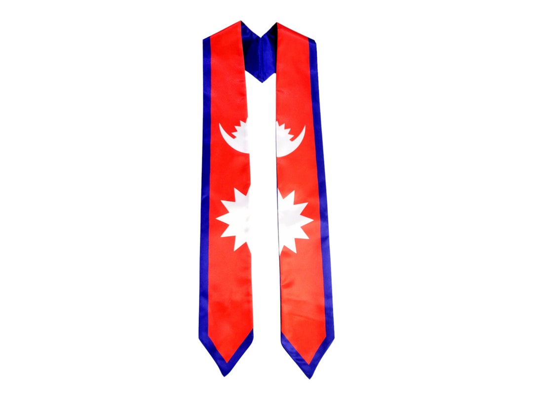 Nepal Flag Graduation Stoles/sash - Etsy