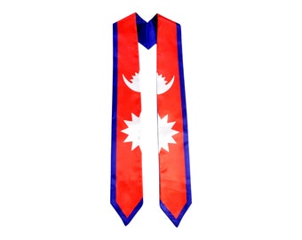 Nepal Flag Graduation Sash/stole International Study Abroad Adult ...