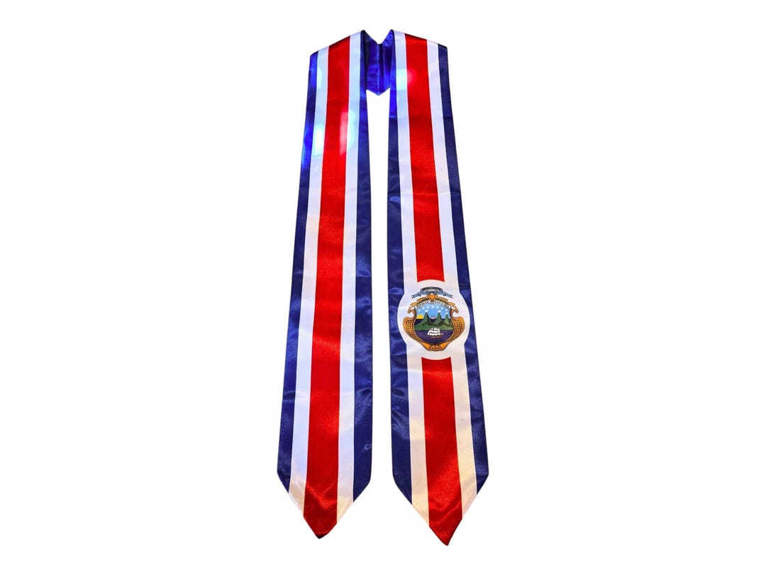 Costa Rica's Flag Graduation Stoles/sash - Etsy
