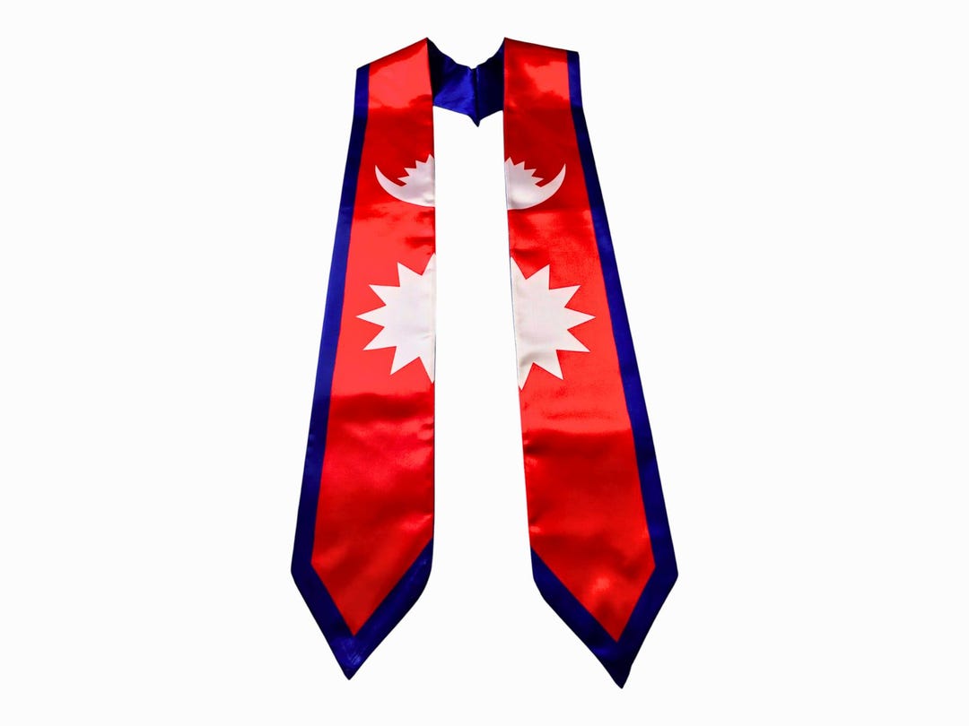 Nepal Flag Graduation Stoles/sash - Etsy